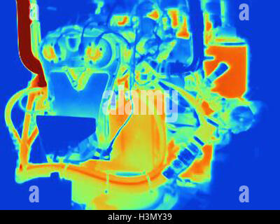 Car Engine Thermal Image Stock Photo - Alamy