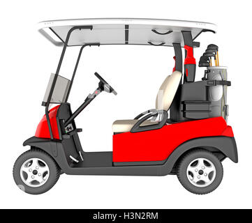 Golf car, back view Stock Photo - Alamy