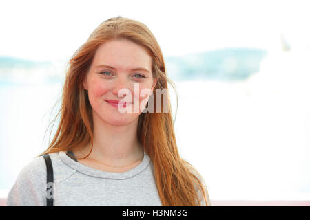 Actress Fleur Geffrier attending ar photocall of "Mon Ange" during 49 ...