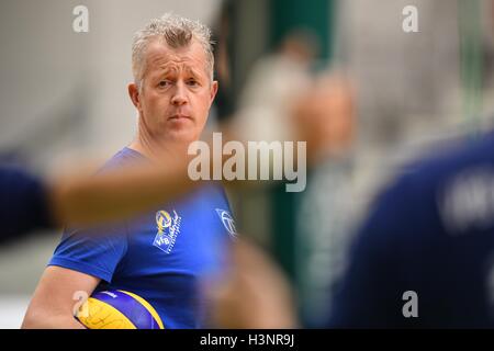Friedrichshafen, Germany. 11th Oct, 2016. The new volleyball trainer of ...