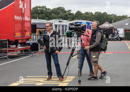 Eurosport commentator James 'Jamie' Whitham covering MCE British ...