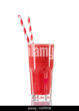 Sliced watermelon with mint on white background Stock Photo - Alamy