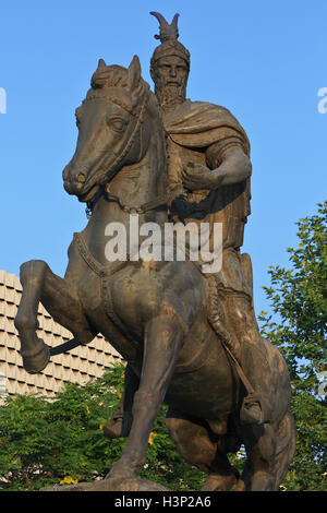 Monument to the Albanian nobleman and military commander Skanderbeg ...