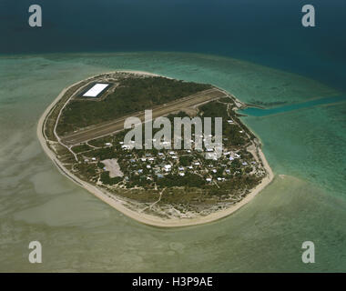 Aerial view of Warraber (Sue) Island, Torres Strait Stock Photo - Alamy