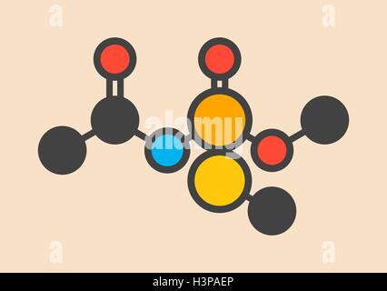 Acephate insecticide molecule. Skeletal formula Stock Photo - Alamy