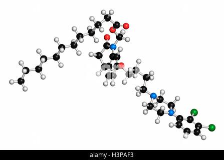 Aripiprazole lauroxil antipsychotic drug molecule (injectable extended ...
