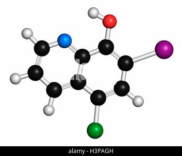Clioquinol (iodochlorhydroxyquin) antifungal and antiprotozoal drug ...