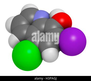 Clioquinol (iodochlorhydroxyquin) antifungal and antiprotozoal drug ...