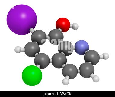 Clioquinol (iodochlorhydroxyquin) antifungal and antiprotozoal drug ...