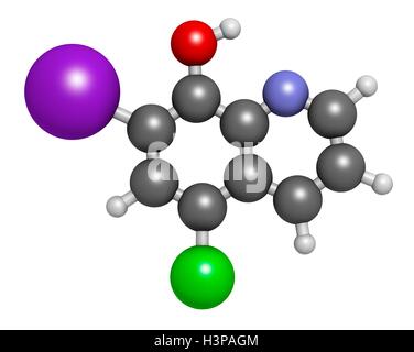Clioquinol (iodochlorhydroxyquin) antifungal and antiprotozoal drug ...