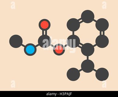 Isoprocarb insecticide molecule. Skeletal formula Stock Photo - Alamy