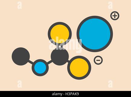 Metam sodium pesticide molecule. Skeletal formula Stock Photo - Alamy