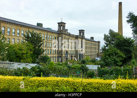 Saltaire, model textile factory and town near Bradford,Yorkshire ...