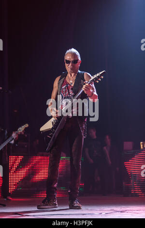 Rudolf Schenker of the Scorpions live at a concert of the 'Savage ...