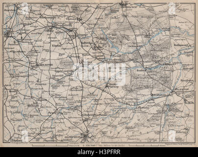 The Dukeries & Sherwood Forest. Mansfield Worksop. Nottinghamshire 1920 ...
