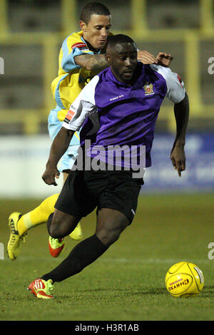 Ashley Dumas of Canvey and Tambeson Eyong of Hornchurch - Canvey Island ...