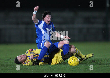 Tom Richardson of Romford tangles with Kenny Beaney of Grays - Grays ...