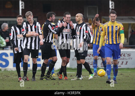 All smiles for Luke Callander of Heybridge after he scores the third ...