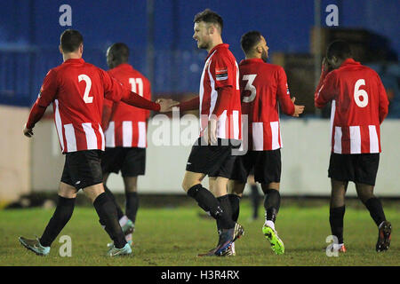 Hornchurch celebrate their first goal - Redbridge vs AFC Hornchurch ...