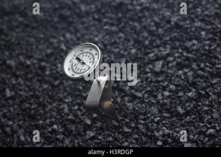 Asphalt thermal temperature measurement on ground Stock Photo - Alamy