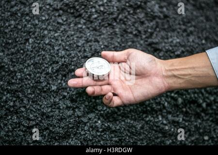 Asphalt thermal temperature measurement on ground Stock Photo - Alamy
