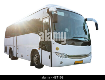 Bus template isolated on white background. All elements in groups on ...