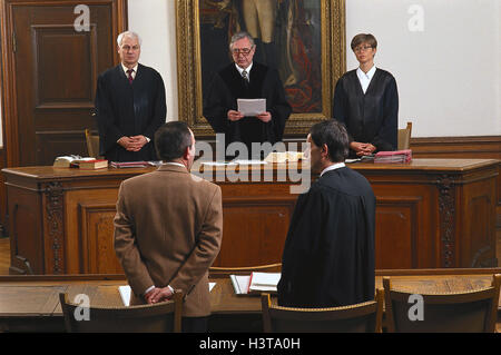 Dish scene, judge, sollicitor, conversation dish, hearing, courtroom ...