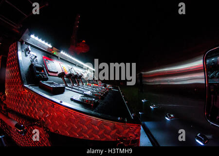 Fire Engine Controls Stock Photo - Alamy