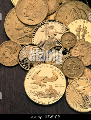 United States Gold Coins from the book Illustrated encyclopaedia of ...