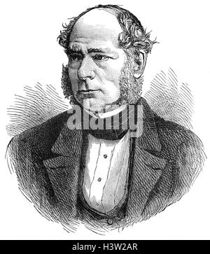 English engineer and inventor Sir Henry Bessemer (1813-1898). Artist ...
