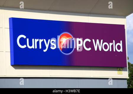 Currys pc world store sign logo name shop exterior leeds Birstall ...