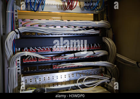 Close-up of rack mounted server Stock Photo - Alamy