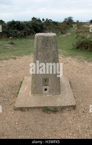 Ordnance Survey Cartography Trig Point Trigonometry Stock Photo - Alamy