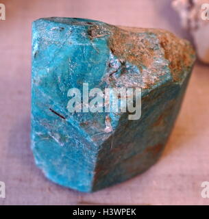 Crystal of Amazonite, is a green variety of microcline feldspar. Found ...