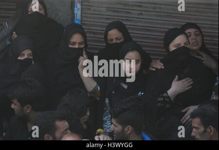 Kashmiri Shiite Muslim women mourn as they participate in a Muharram ...