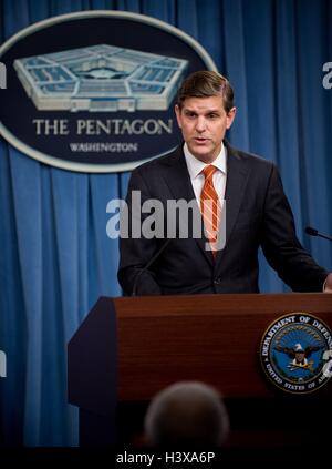 Pentagon Press Secretary Peter Cook addresses reporters' questions ...