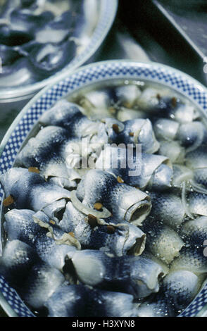 Rollmop fish dish, herrings, herring, fish, scrolled, marinaded, acidly ...