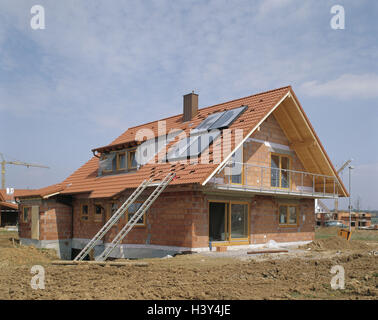 the shell construction of a new build single family house shell ...