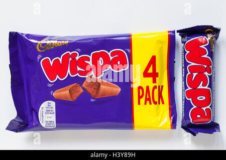 Cadburys Wispa Chocolate Bar Wrapper Stock Photo - Alamy