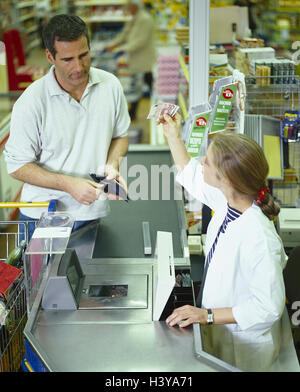 Supermarket, cash box, knowledge, cashier, department store, business ...