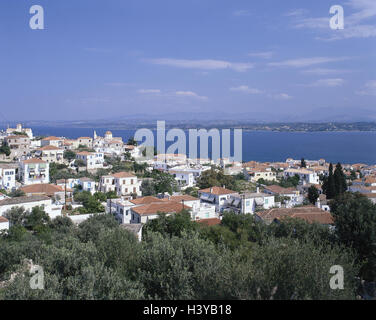Greece, island Spetsä, local view, sea, outside, Spetsai, place, view ...