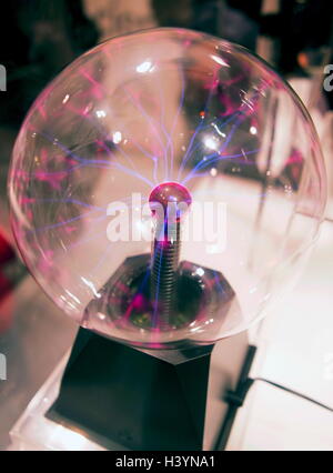 A plasma globe or plasma lamp (also called plasma ball, dome, sphere ...