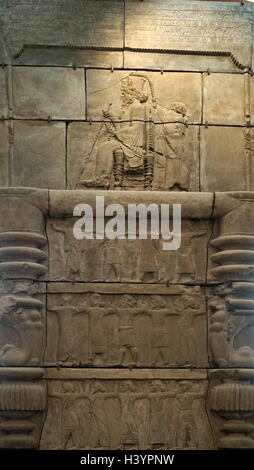 Cast of palace doorway from Persepolis, Iran, circa 470-450 BC. Depicts ...