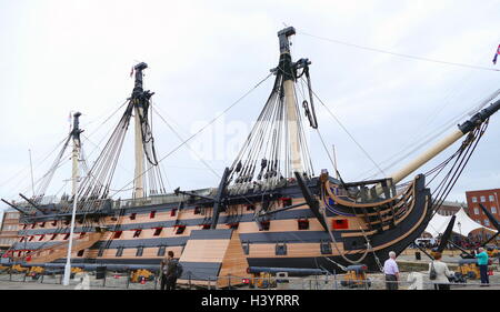 HMS Victory is a 104-gun first-rate ship of the line of the Royal Navy ...