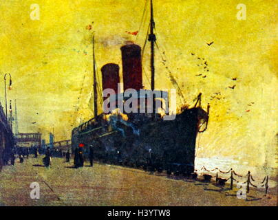 RMS Lucania ship Stock Photo: 38001741 - Alamy