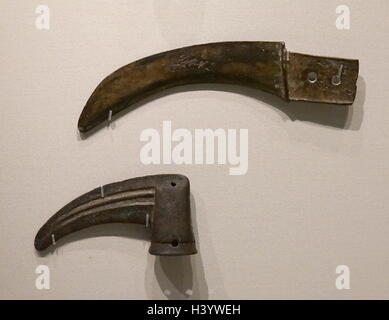 Bronze sickle from the Late Bronze Age. Dated 12th Century BC Stock ...