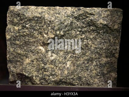Sample of Granite, a common type of felsic intrusive igneous rock that ...