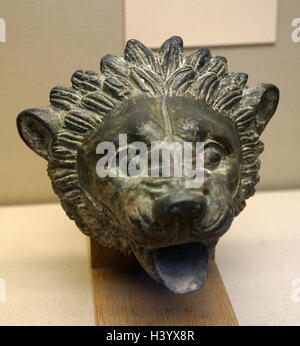 Ancient Roman terracotta water- spout. Dated 1st Century Stock Photo ...