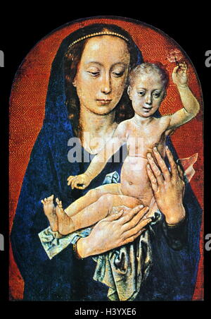 Detail from the 'Mary Triptych' by Hugo Van Der Goes (1440-1482) a Flemish painter. Dated 15th ...