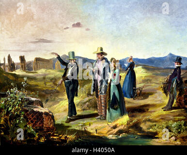 Carl Spitzweg (1808-1885), English Tourists in Campagna, ca. 1845 ...